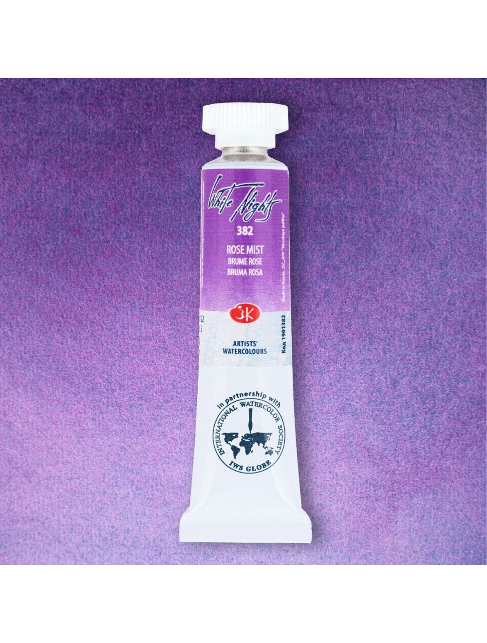 Tinta Aquarela White Nights em Tubo Tons Granulados Cor Rose Mist - 382